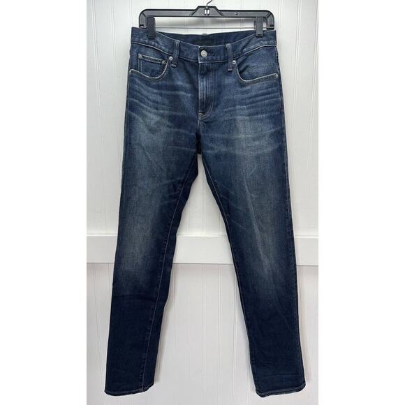 Uniqlo | Jeans | Uniqlo Jeans Straight Leg Mens 3 Denim Blue Jean Dark ...